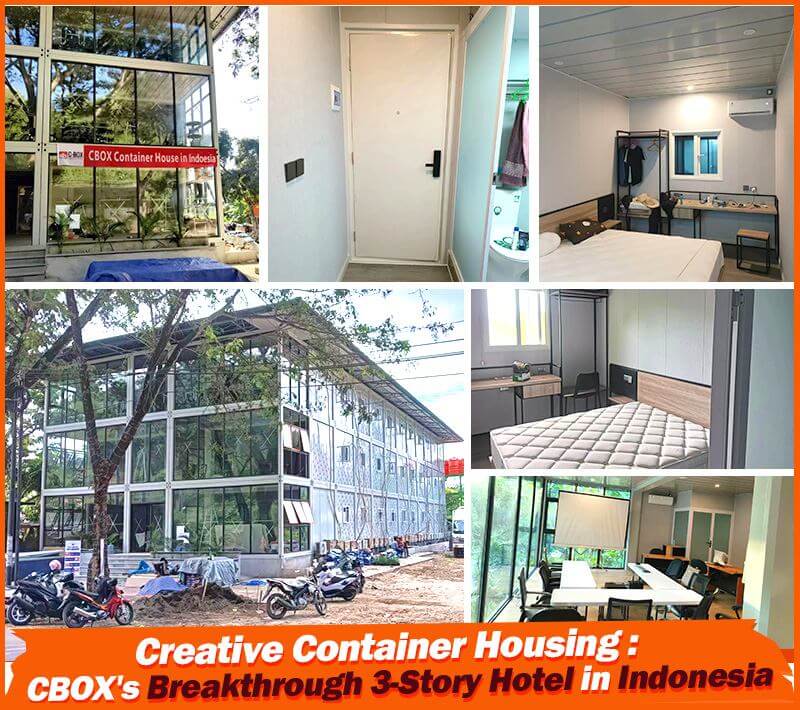Creative Container Housing: CBOX’s Breakthrough 3-Story Hotel in Indonesia