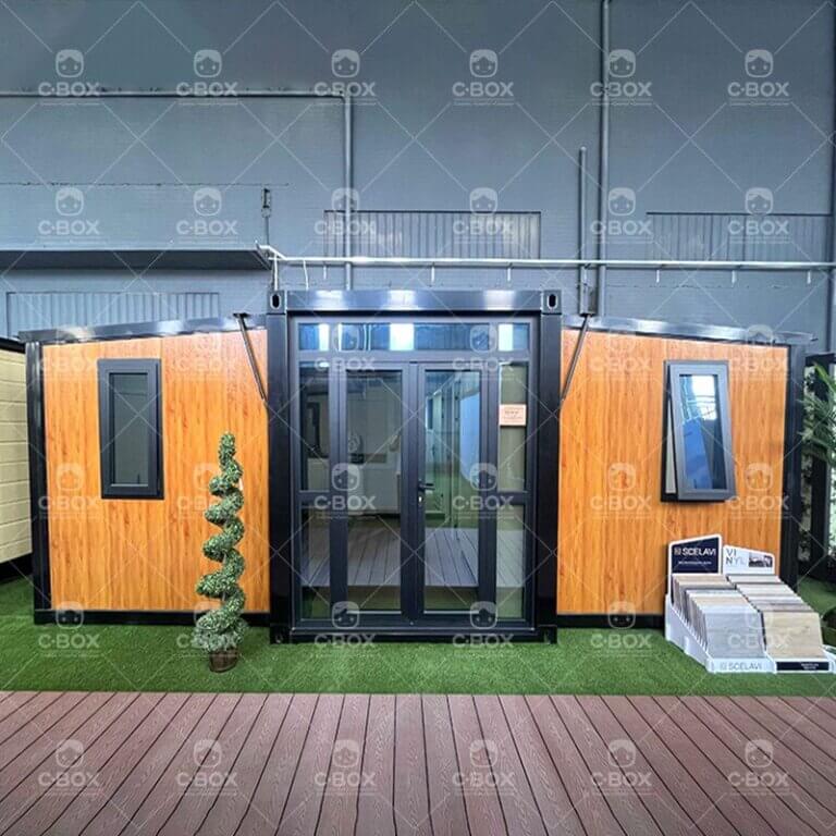 Expandable Tiny House Orange Prefab Container