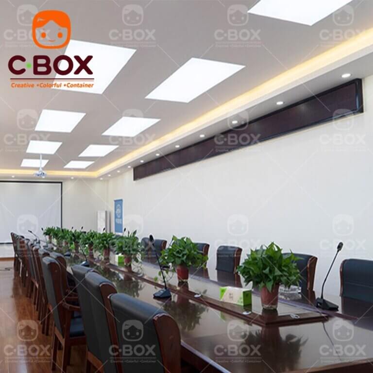 Two-Story Glass Container Office Building