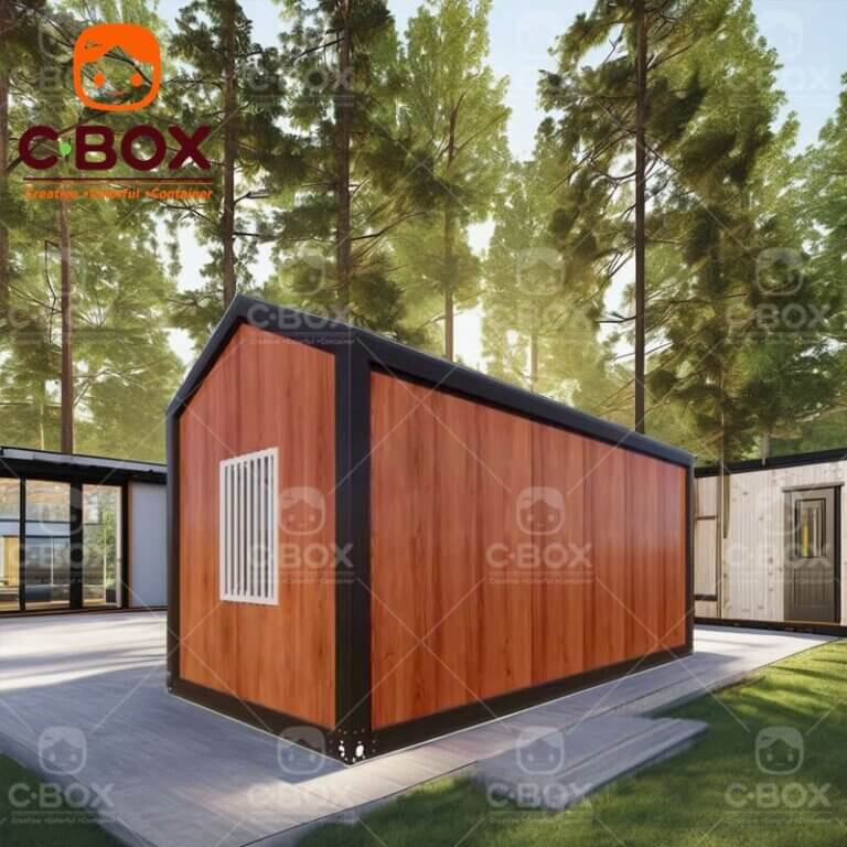 Modern Sloping Roof Container Building, Built to Last