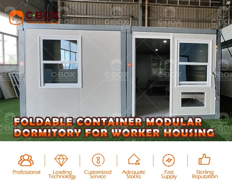 Foldable Container Modular Dormitory for Worker Housing