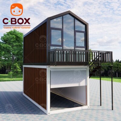 Modular Container Hotel Design With Roof and Style