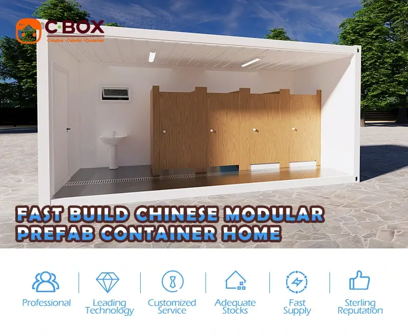 Modular Prefab House Flat Pack Container Toilet
